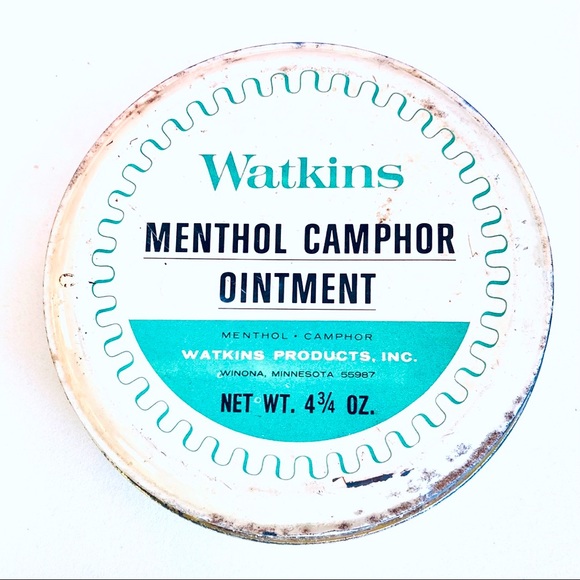 Watkins | Other | Vintage Watkins Menthol Camphor Ointment Can Green ...